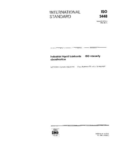 ISO 3448:1992, Industrial liquid lubricants - ISO viscosity ...
