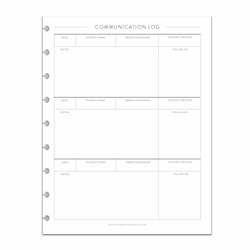 Amazon.com: BetterNote Classroom Communication Log Pages Teacher ...