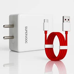 OnePlus 80W SUPERVOOC Fast Charger with Type-C Cable | 80W Charger for OnePlus,Realme,Oppo,Redmi ...