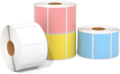 BlackDreams 50x25mm (2x1 in) Direct Thermal Labels, Self-Adhesive Multi ...