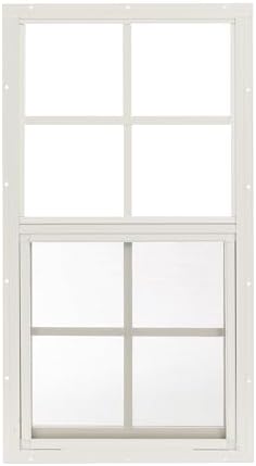 Square Shed Window 12" X 12" White Flush Mount, Playhouse Windows ...