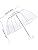 Amazon.com: Transparent Long Handle Umbrella, Adult Clear Bubble ...