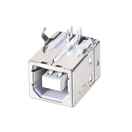 BTSTECH USB 2.0 Type B Female Port, 4 Pin 90 Degree, PCB Mount : Amazon ...