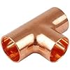 EZ-FLUID Plumbing 2" Copper Tee,LF C x C Sweat Coppper Tee,Pressure ...