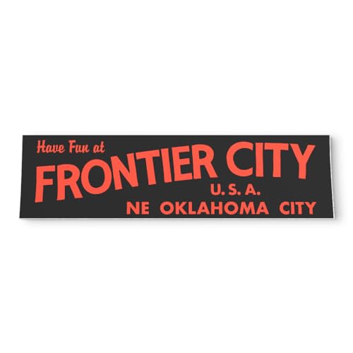 Amazon.com: Frontier City Bumper Sticker - NE OKLAHOMA City Vintage ...