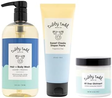 Amazon.com: TUBBY TODD Baby Bundle Newborn Skin Care Set ...