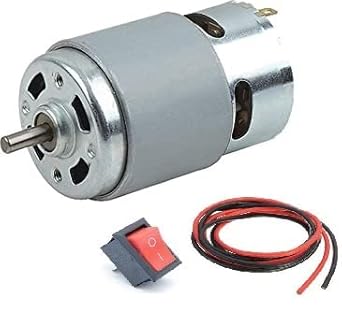 AQBP 775 brush type powerful high torque dc motor 12 volt + 2PIN ROCKER ...