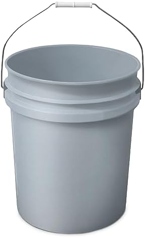 Amazon.com: 3.5-Gallon White Bucket Pail Container with Lid | Food ...