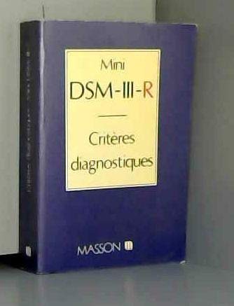 Amazon.fr - Mini DSM-III-R: Critères diagnostiques - Collectif - Livres