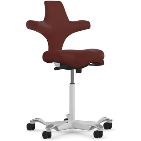 Amazon.com: HAG Capisco Adjustable Standing Desk Chair - White Frame ...