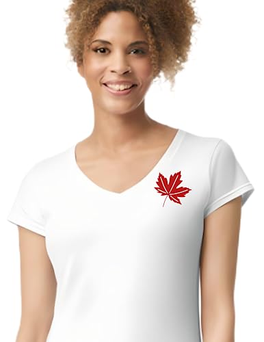 Womens Canada Maple Leaf T-Shirt - Handmade Premium Canada Shirt L2 ...