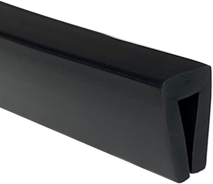 Tintvent Rubber Edge Trim Black, U Channel Edge Seal PVC Plastic, Sharp ...
