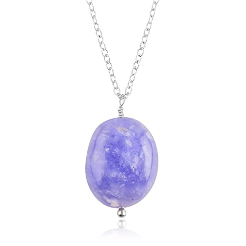 Amazon.com: Natural Hackmanite Pendant, Color Changing Necklace, 925 ...