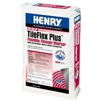 Henry 13080 Tileflex Plus Flexible Thin-Set Mortar, 40 Lb, Gray: Caulk ...