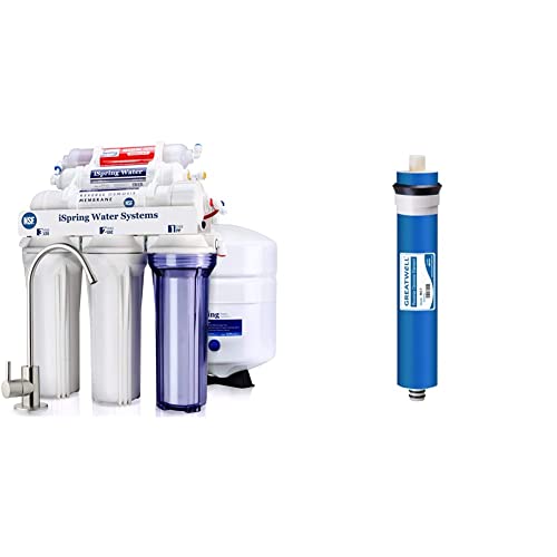iSpring RCC7AK Under Sink Reverse Osmosis Drinking Water Filter System ...
