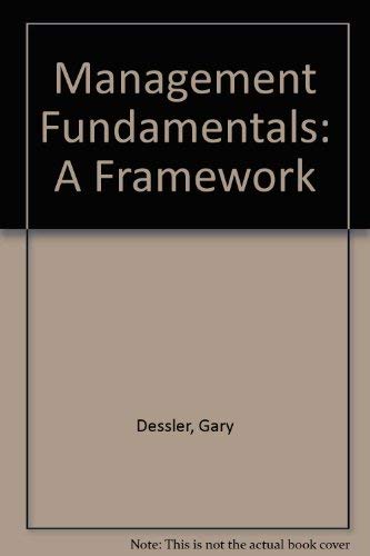 Buy Management Fundamentals: A Framework Book Online at Low Prices in ...