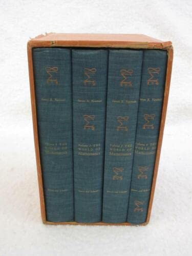 Rare James Newman THE WORLD OF MATHEMATICS Box Set 1-4 Simon & Schuster ...