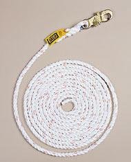 Lifeline Assembly 5/8" Polyester/Polypropylene Snap Hook 1 End Taped ...