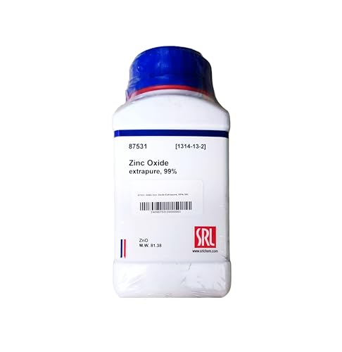 SRL Zinc Oxide extrapure, 99%, 500gm Powder, CAS : 1314-13-2, Molecular ...