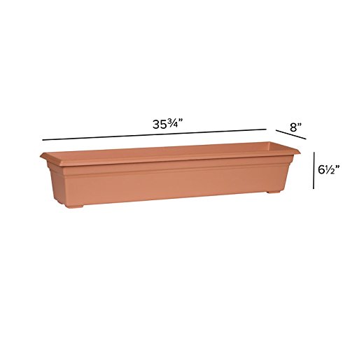 Novelty 16365 Countryside Flower Box Planter, 36-Inch, Terracotta ...