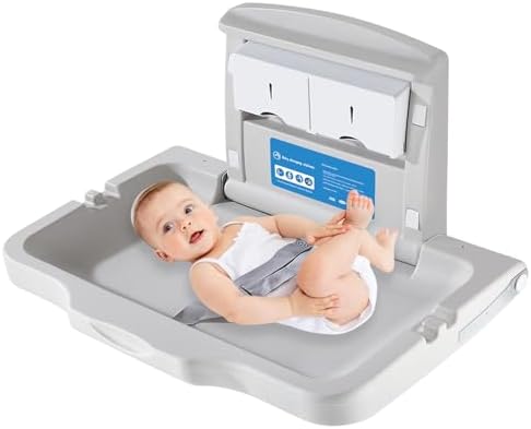 Amazon.com : Baby Changing Station Wall Mounted, Fold Down Baby ...