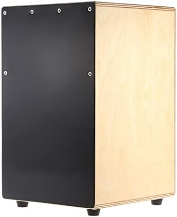 Black Cajon,HUIOP Wooden Cajon Hand Drum Box Drum Persussion Instrument ...