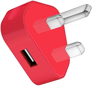 TECHNOPLAY UK 3 Pin Plug USB Mains Charger Adapter 1AMP 1000mAh Fast ...