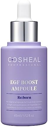 Amazon.com: COSHEAL EGF Boost Ampoule 1.52 fl oz, Skin-Firming Anti-Aging Serum with Peptide ...