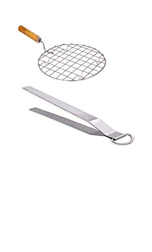 Buy advancedestore Roasting Net with Steel Tong,Stainless Steel Wire ...