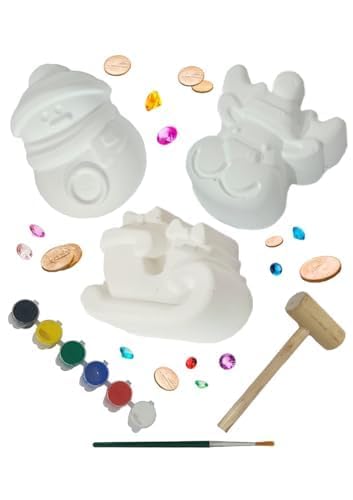 Plaster Painting Craft Kids Kit DIY - Dinosaurs/Toys Figurines Set ...