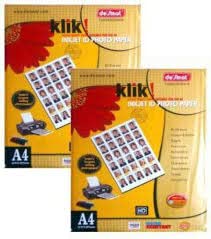 Desmat Klik Glossy Photo Paper for Inkjet Printers A4 Size, 50 Sheets ...