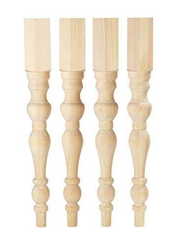 Amazon.com: CAROLINA LEG CO. Chunky Rustic Modern Farmhouse Table Legs ...