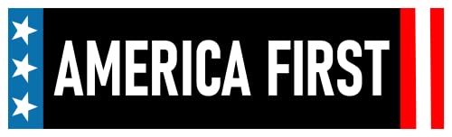 Amazon.com: America First Bumper Sticker Large 9" Conservatives vs the ...