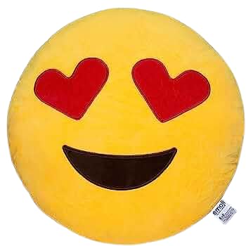 Soft Toy Smiley Yellow Soft Pillow Enjoy Print Pillow, Size 30 cm ...