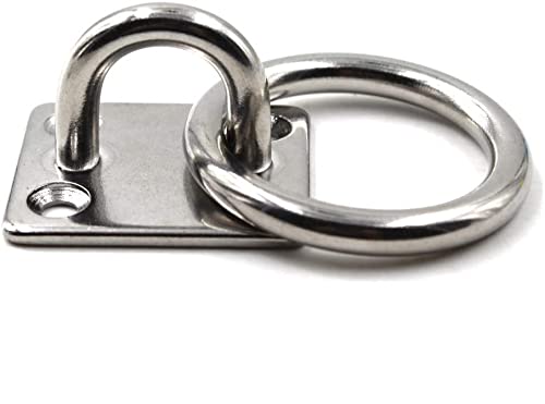 TERF® Heavy Duty Security Ring on Plate Hooks 50mm Pad Eye Plate with ...