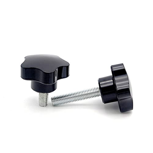 Plastic Star Shape Pentagonal Head Screw Bolt Clamping Knob Handle, M8 ...