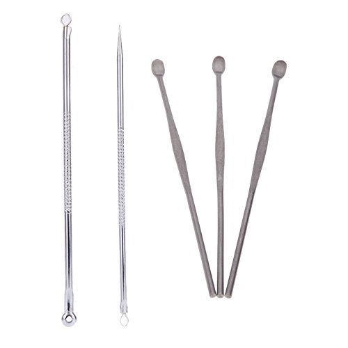 Amazon.com: 5PCS Silver Blackhead Comedone Remover Acne Blemish Pimple ...