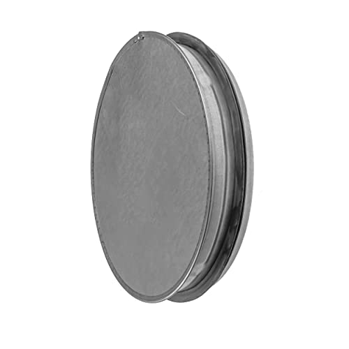 Snapklik.com : HVAC OV Galvanized Metal Duct End Cap - 8 Inch
