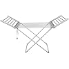 Gr8 Home Electric Heated Folding Airer Clothes Drying Horse Rack Dryer ...