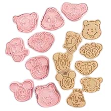 Buy CAKE DECOR™ 8 Pcs Disney Cartoons Character Plastic Biscuit Cutter ...