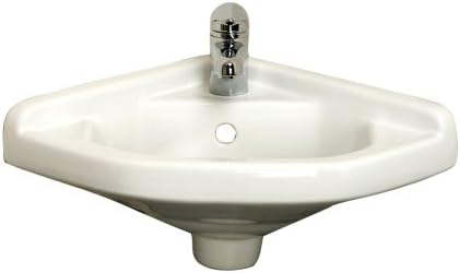 Corner Wall-Hung Basin 19-7/8" W x 15-7/8" D x 8" H - Corner Bathroom ...