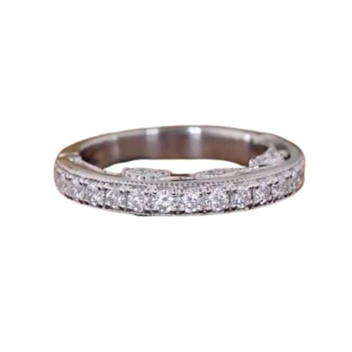 Amazon.com: SilvaDeco Full Iced Out Diamond Art Deco Filigree Milgrain ...