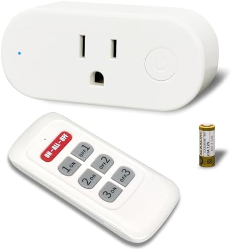 GT-MQM Remote Control Outlet Plug, Remote Light Switch Wireless ...