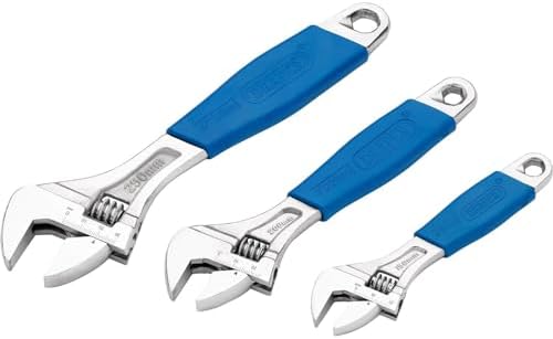 Draper 88598 3-Piece Soft-Grip Adjustable Wrench Set , Blue : Amazon.co ...