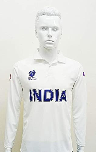 GENERIC India Test Match (WTC) Jersey 2021-22 Full Sleeve (38-S (for 50 ...