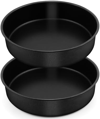 Amazon.com: P&P CHEF 8 Inch Round Cake Pan Set of 2, Non-Stick Cake ...
