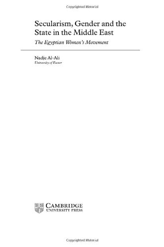 Secularism, Gender and the State in the Middle East: The Egyptian Women ...