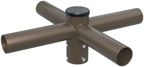 Quad 90 Degree Pole Mount Bracket ,Slip Fitter Mount Tenon Adapte with ...