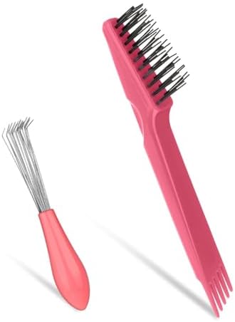 Amazon.com : 2 Pieces Hair Brush Cleaning Tool Comb Cleaning Brush ...