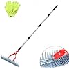 Amazon.com : Thatch Rake, 15-Inch wide dethatcher rake for Cleaning ...